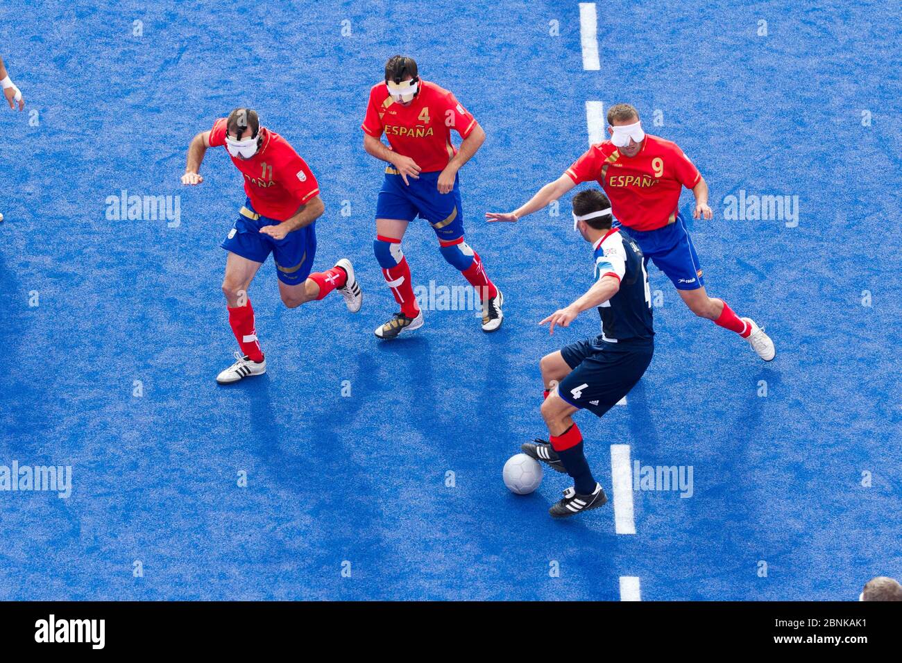 Soccer with blindfolds hi-res stock photography and images - Alamy