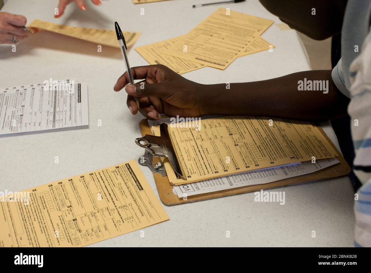 Voting table hi-res stock photography and images - Alamy