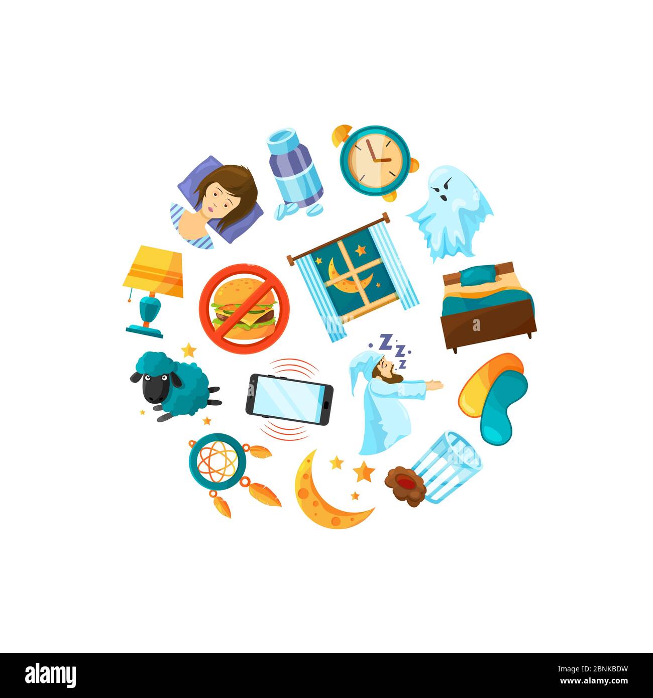 Vector cartoon sleep element Stock Vector Image & Art - Alamy