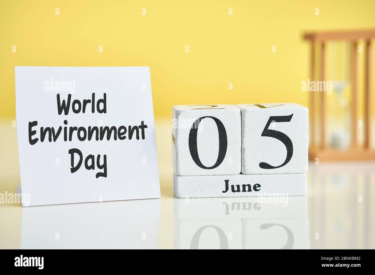 World Environment Day 05 fifth june Month Calendar Concept on Wooden ...