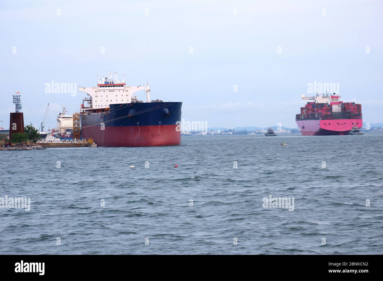 Cargo ship for import and export Stock Photo - Alamy