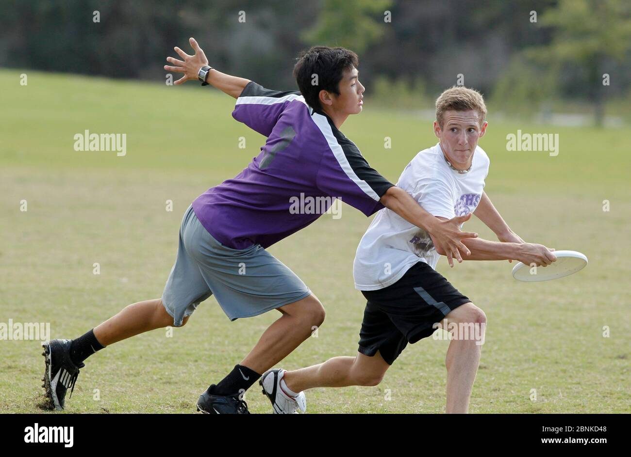 Austin, Texas USA, November 11, 2012: High school Ultimate Frisbee ...