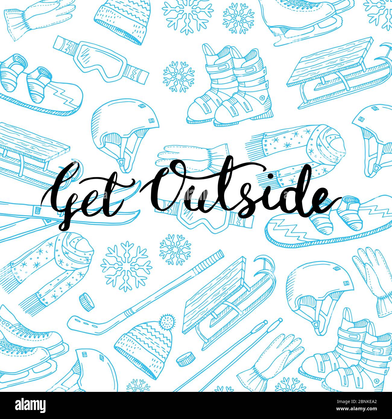 Winter sports sport snow Stock Vector Images - Alamy