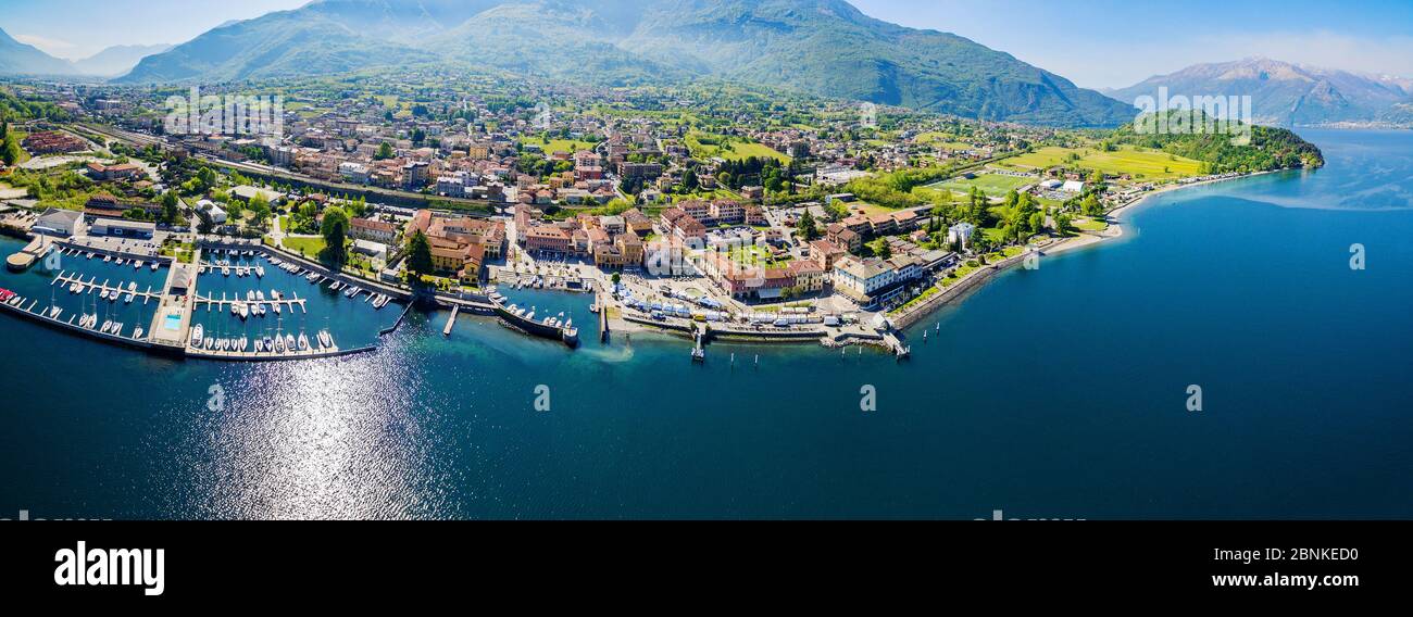 Colico - Lake Como (IT) - Aerial overview Stock Photo - Alamy