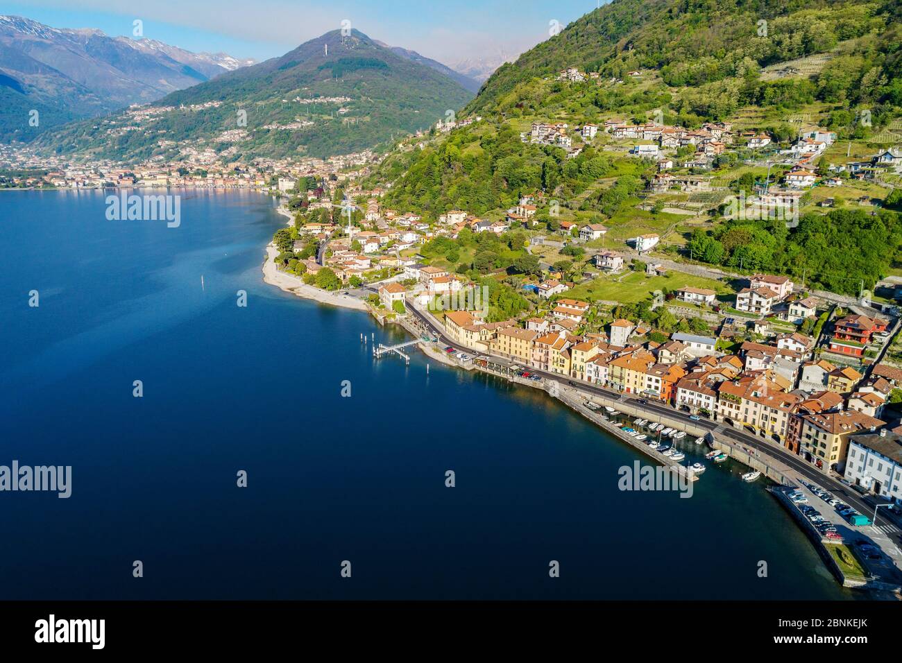 Domaso - Lake Como (IT) - Panoramic aerial view Stock Photo - Alamy
