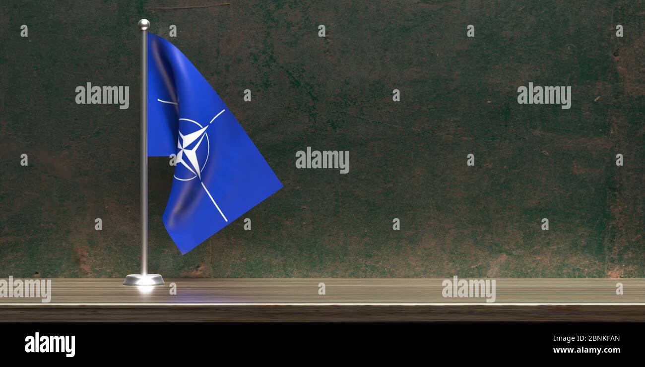 NATO flag, North Atlantic treaty organization or North Atlantic ...