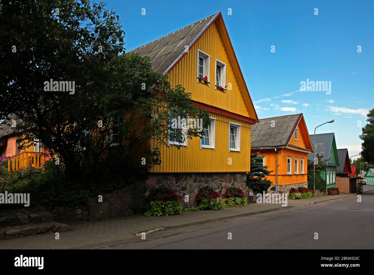 Baltic wooden houses hi-res stock photography and images - Alamy