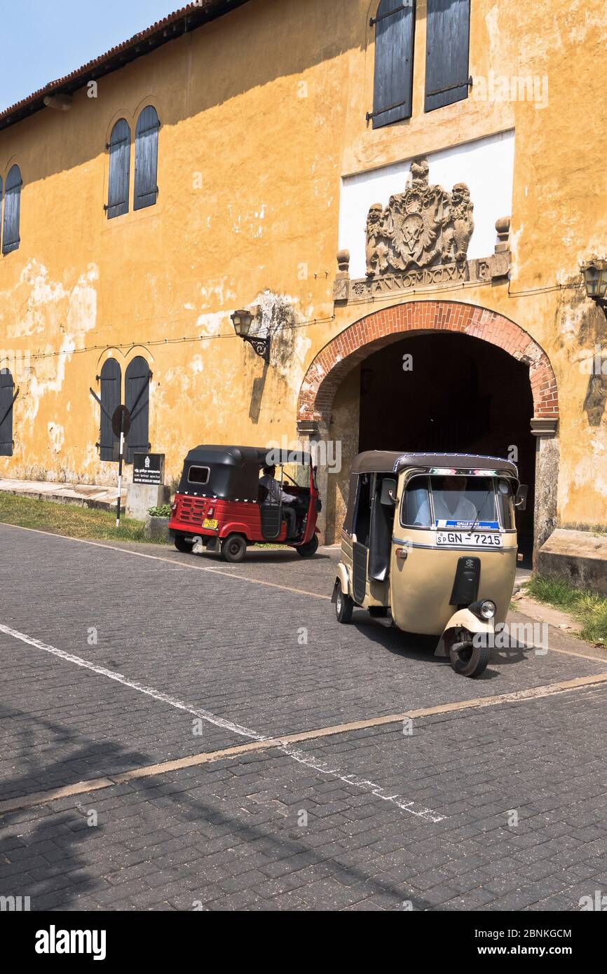 dh Dutch Forts Old Gate GALLE FORT SRI LANKA Sri Lankan rickshaw Tuk ...