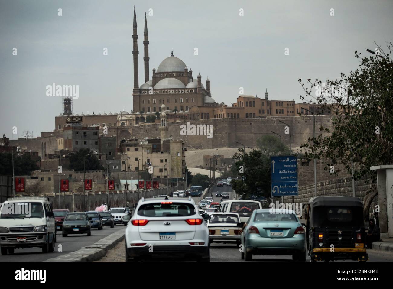 Cairo, Egypt. 15th May, 2020. The historic Cairo Citadel can be seen in ...