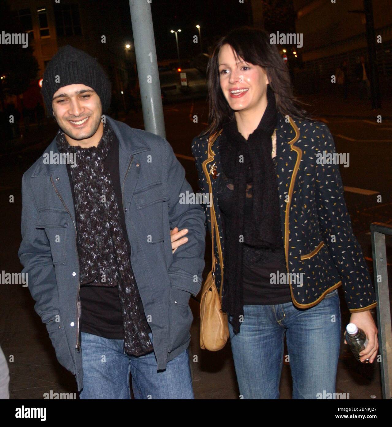 Jimi Mistry and his wife Meg arrive at the Cardiff Screen Festival this ...