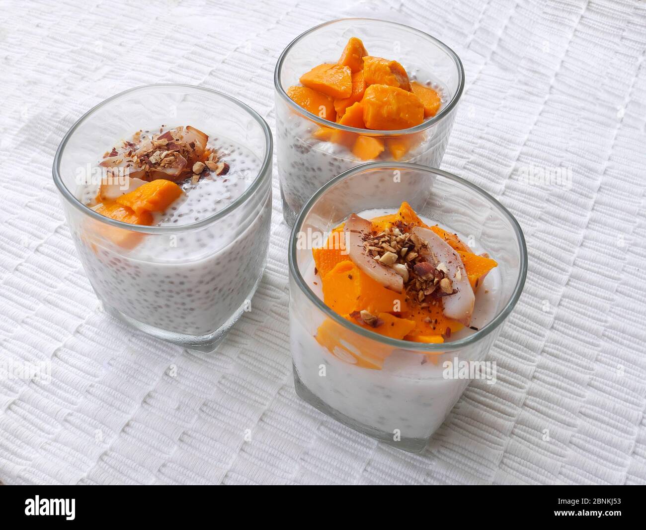 Layered chia seed pudding hi-res stock photography and images - Alamy