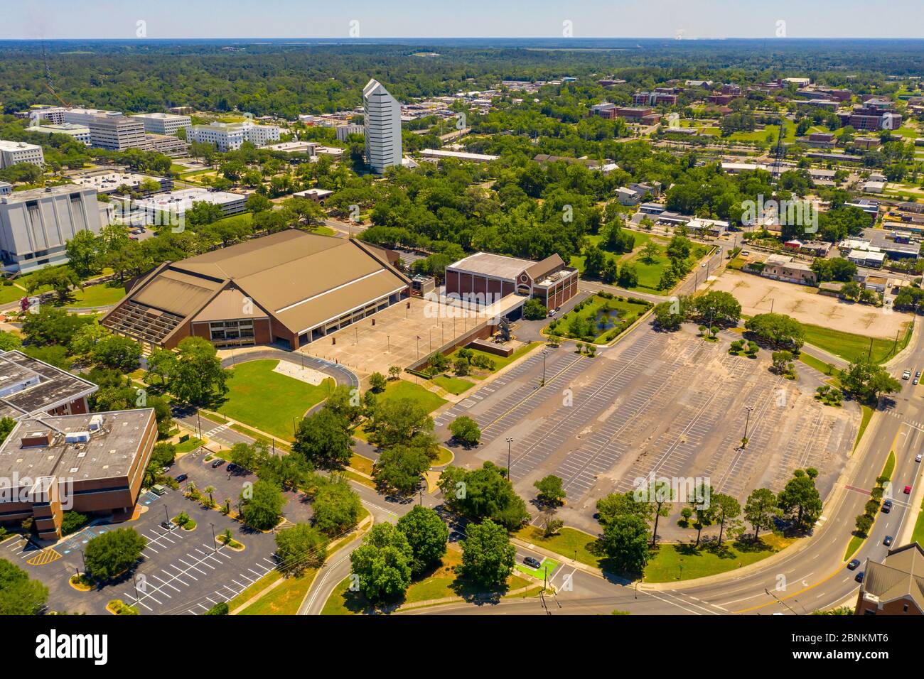 Aerial photo Donald L Tucker Civic Center Tallahassee FL Stock Photo ...
