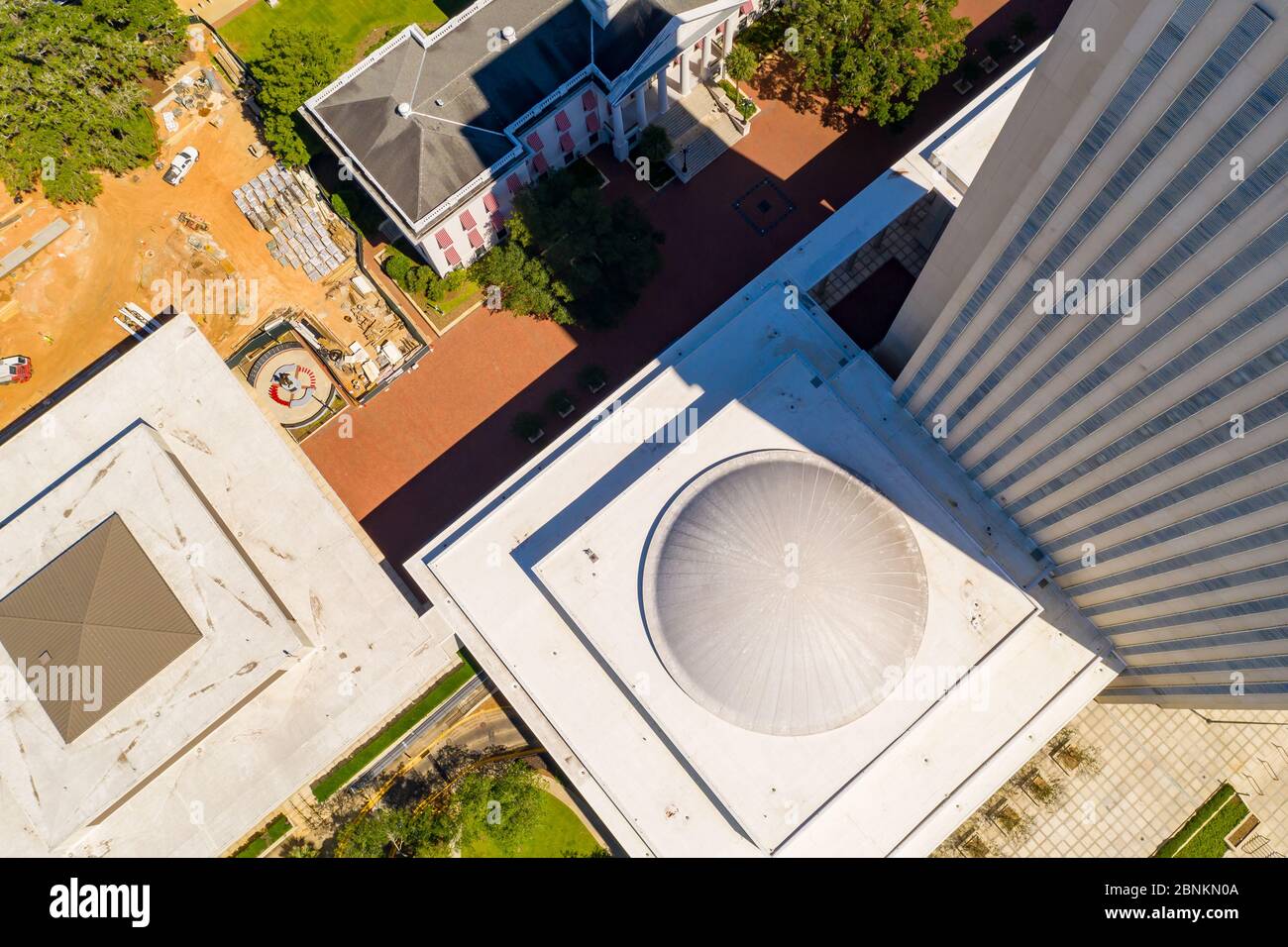 Aerial photo Tallahassee FL State Capitol Building Stock Photo - Alamy