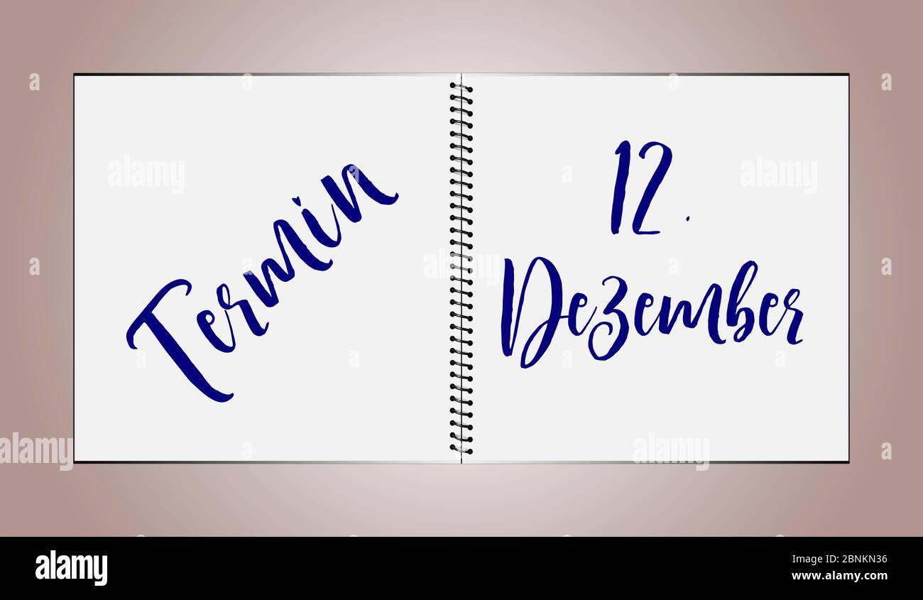 12th december calendar hi-res stock photography and images - Alamy