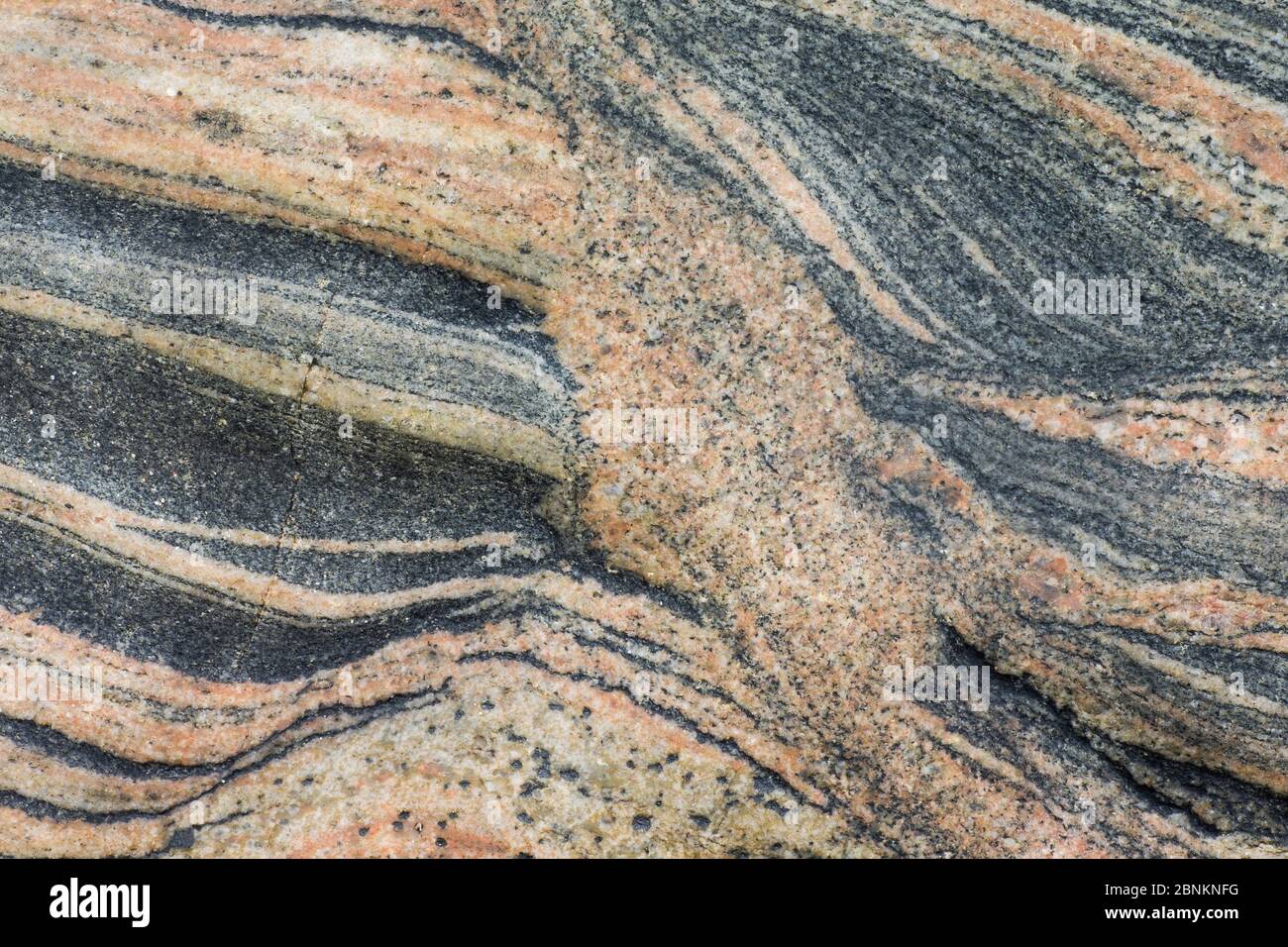 Patterns in Lewisian gneiss rock, North Harris, Outer Hebrides ...