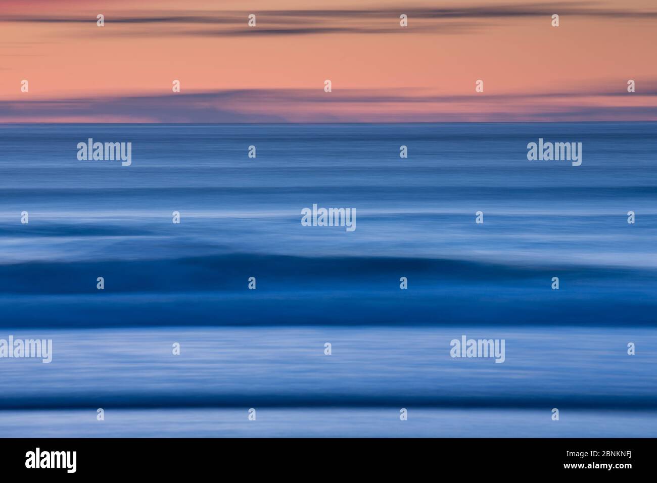 Long time exposure of ocean off North Harris, Outer Hebrides, Scotland ...