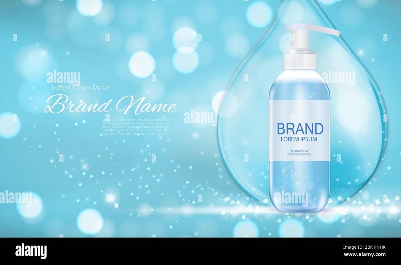 Design Cosmetics Product Template for Ads or Magazine Background ...