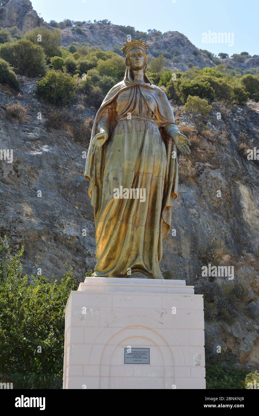 The Statue of the Virgin Mary in the yard of The House of the Virgin ...