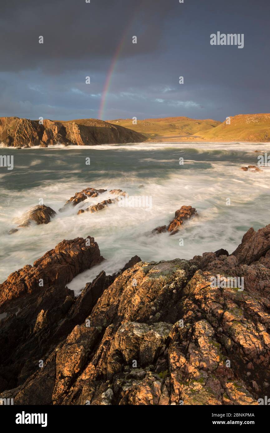 Stormy light over mangurstadh mangersta beach hi-res stock photography ...
