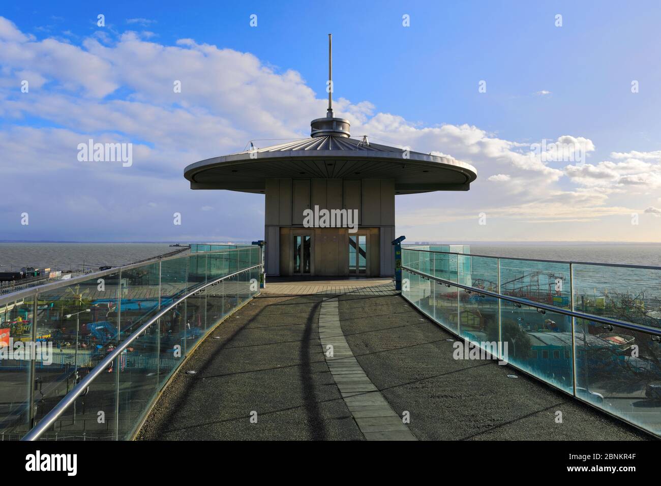 The Pier Hill Lift, Royal Terrace, Southend-on-Sea town, Thames Estuary ...