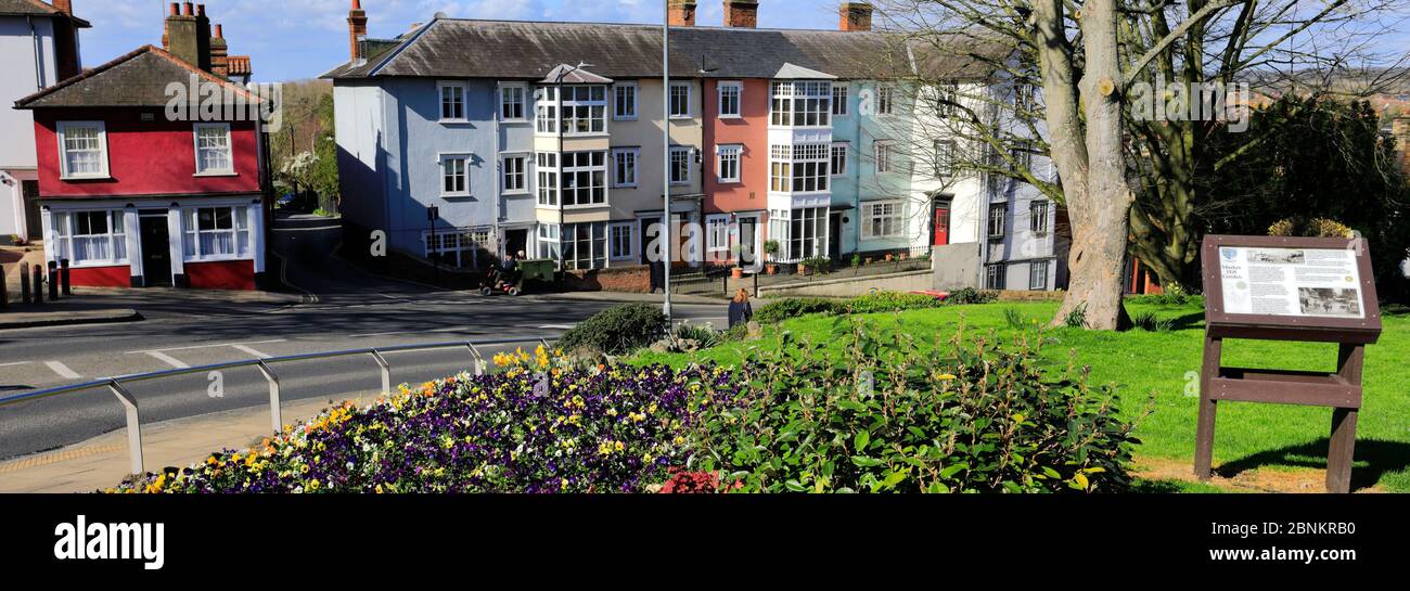 Market Hill gardens, Maldon town, Essex County, England, UK Stock Photo ...