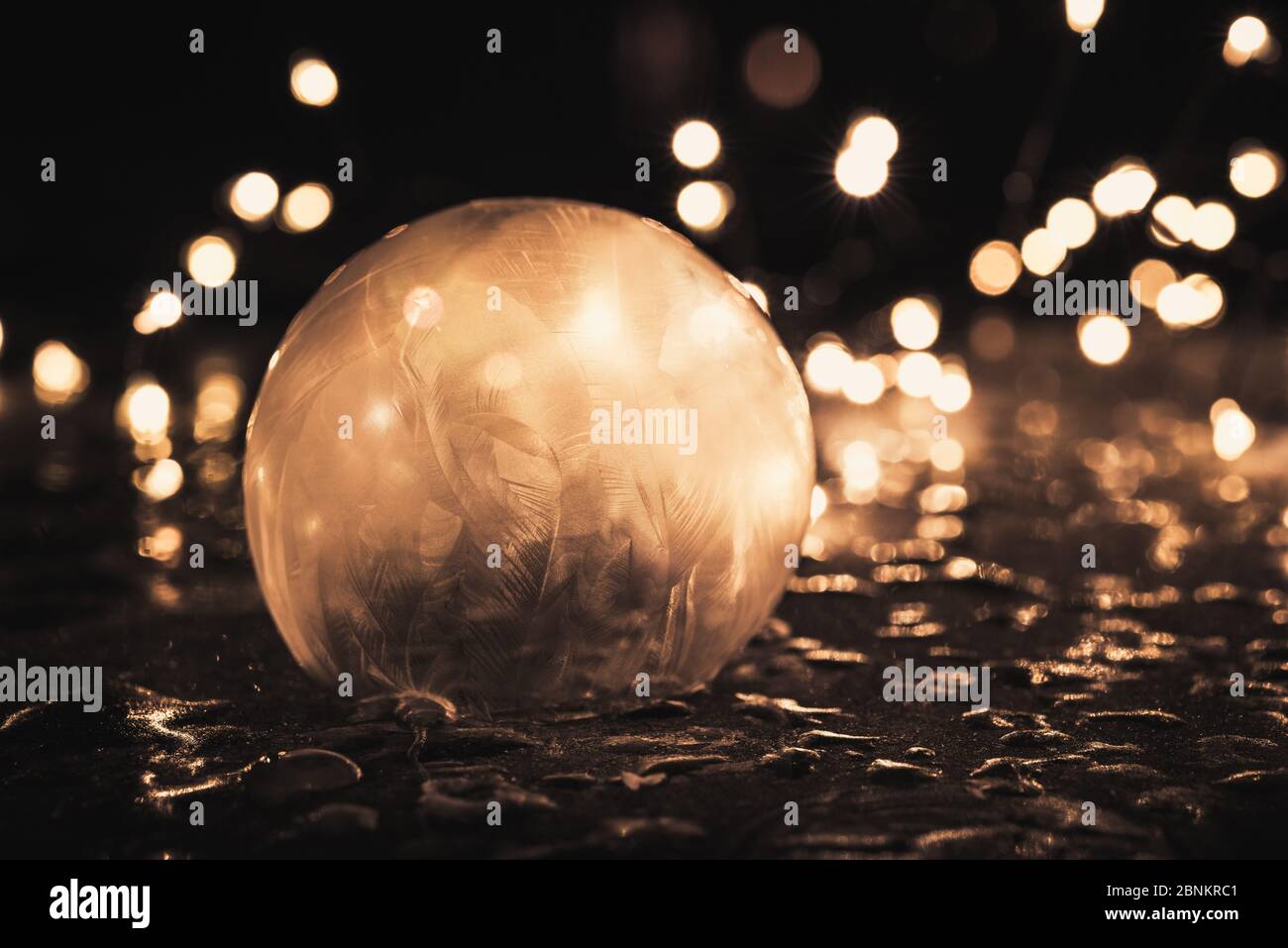 frozen soap bubble Stock Photo - Alamy