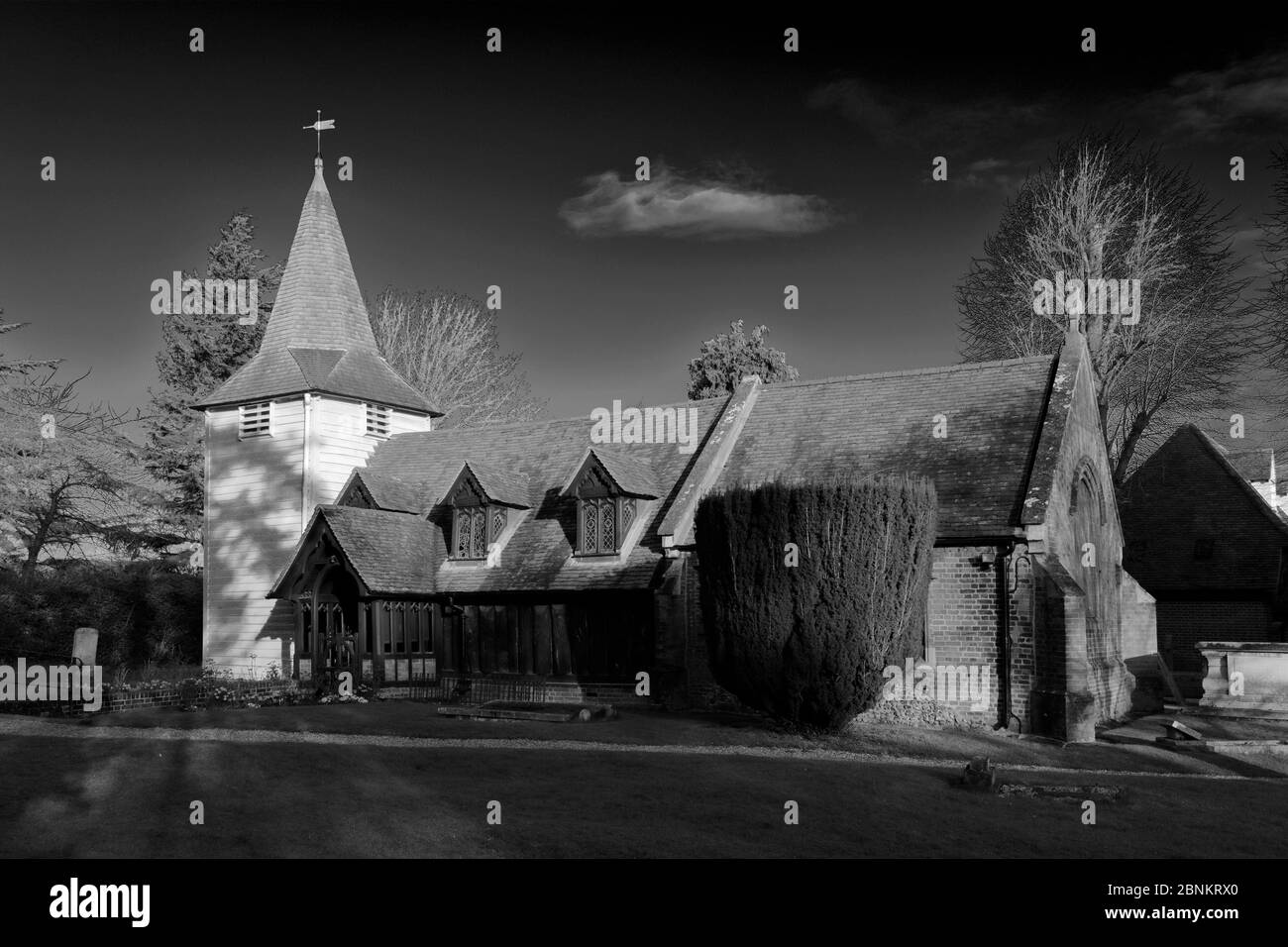 St Andrews Church, Greensted village, near Chipping Ongar, Essex ...