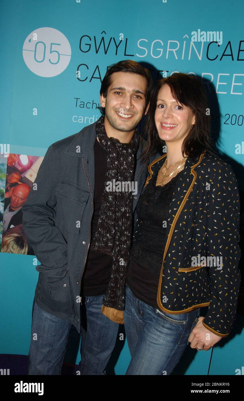 Jimi Mistry and his wife Meg pictured at the Cardiff Screen Festival ...