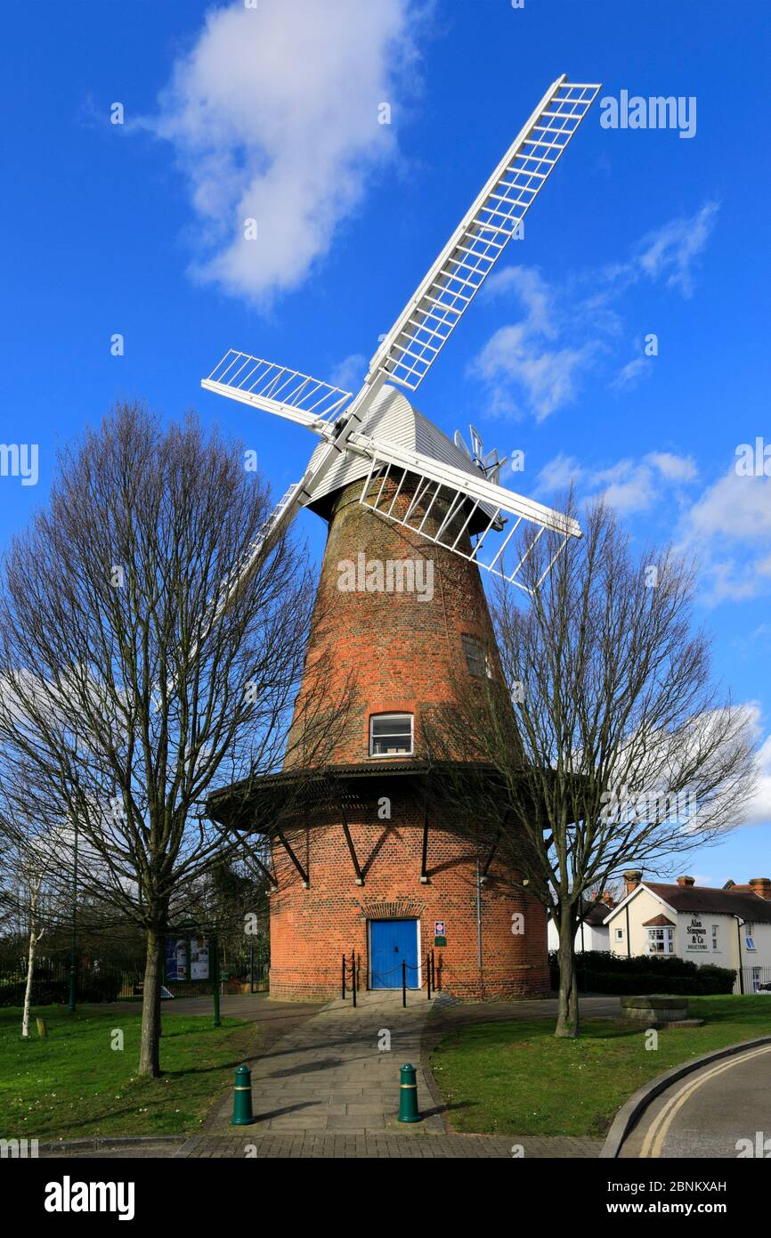 The Tower Mill, Rayleigh town, Essex County, England, UK Stock Photo ...