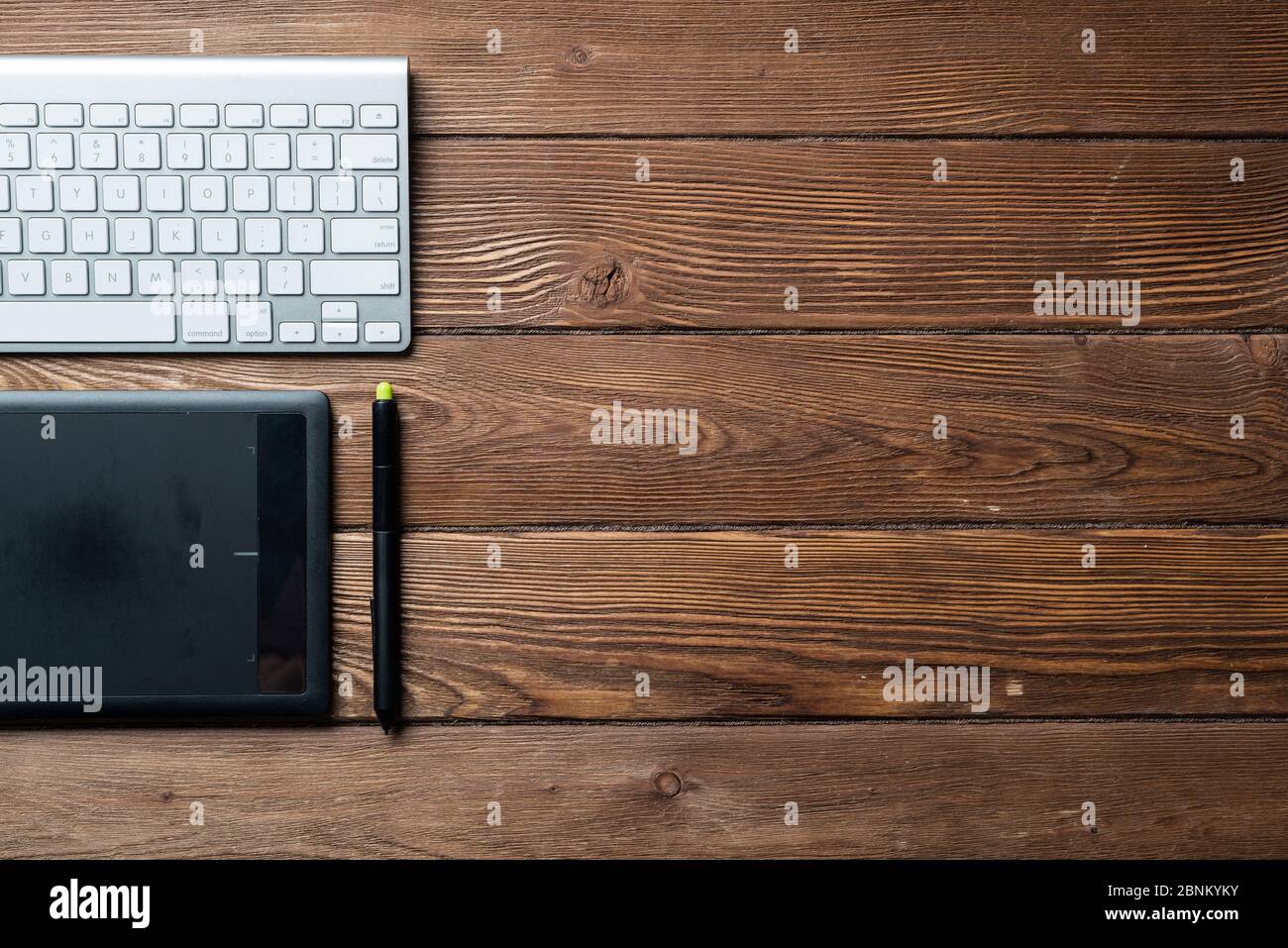 Top view office workspace composition Stock Photo - Alamy