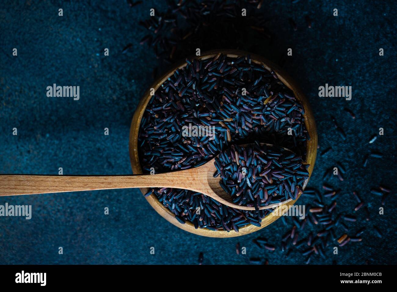 Organic black rice Stock Photo - Alamy