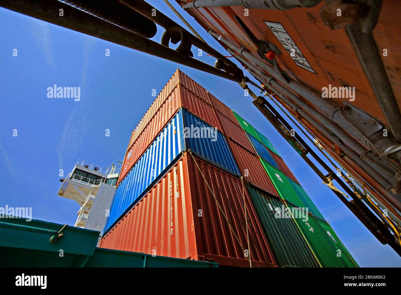 Container ship on the Baltic Sea, Smaland, Sweden Stock Photo - Alamy