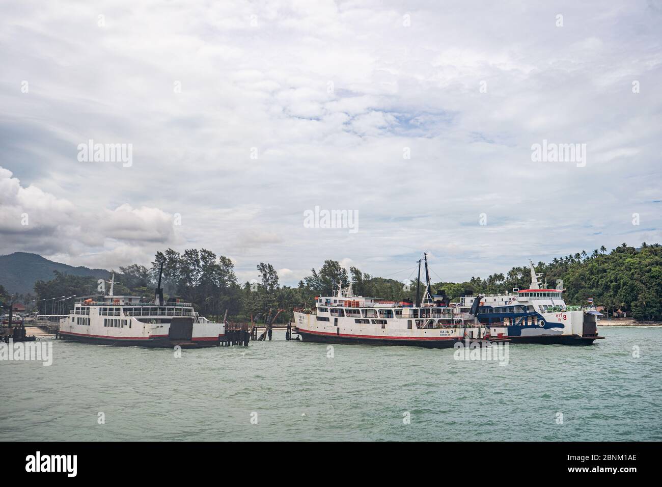Thailand, Koh Samui May 20-2019 : sea ferries. crossing to Koh Samui ...
