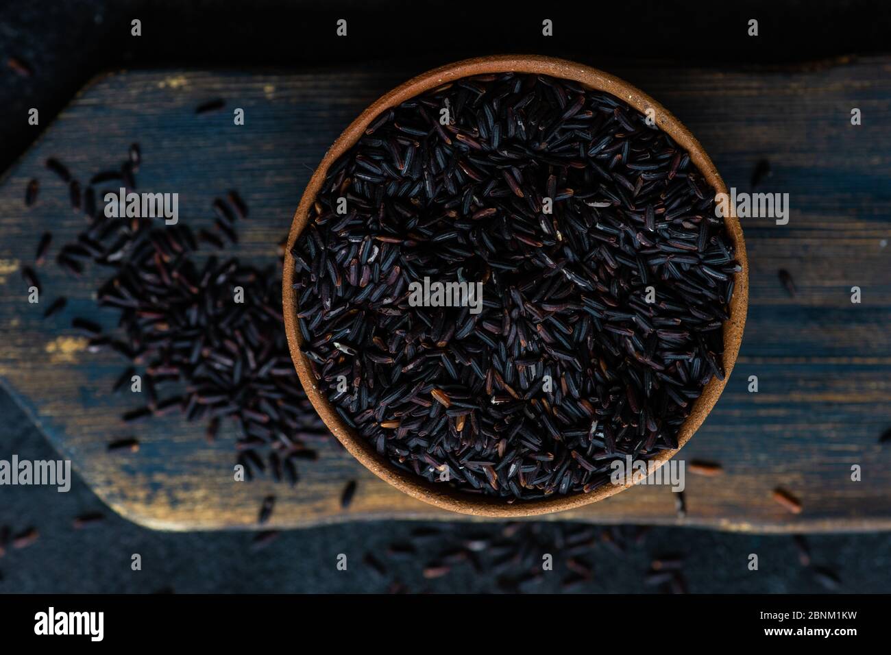 Organic black rice Stock Photo - Alamy