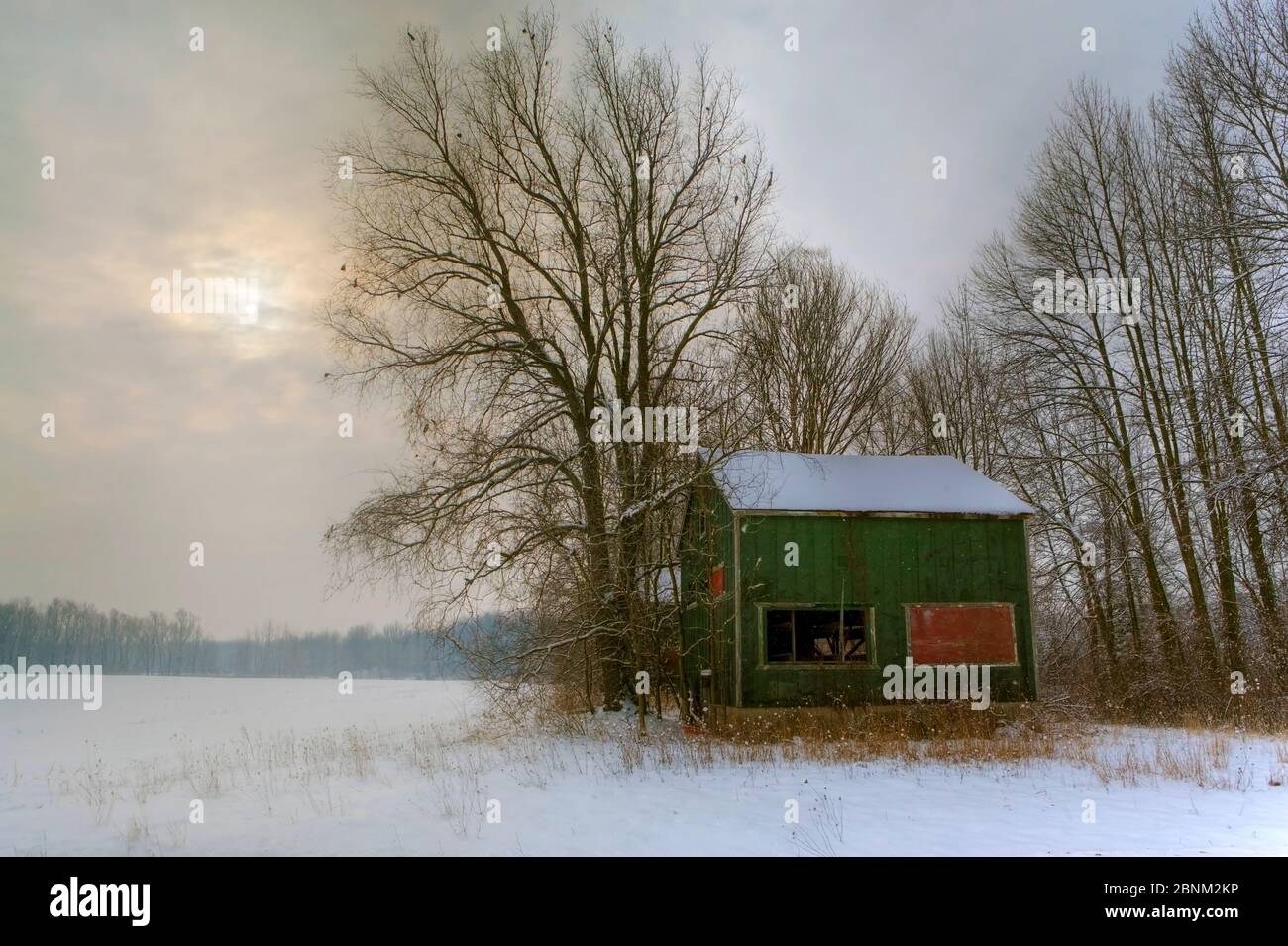 An Old style tobacco kiln at sunset Stock Photo - Alamy