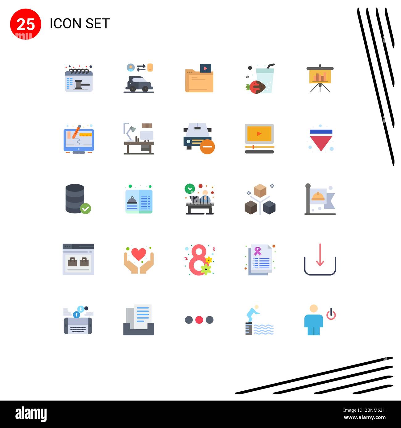 Powerpoint presentation screen Stock Vector Images - Alamy