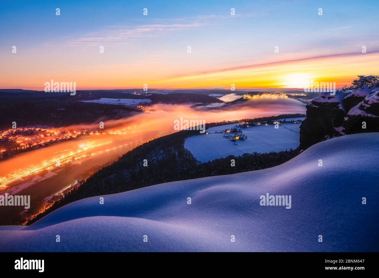 Lilienstein panorama hi-res stock photography and images - Alamy