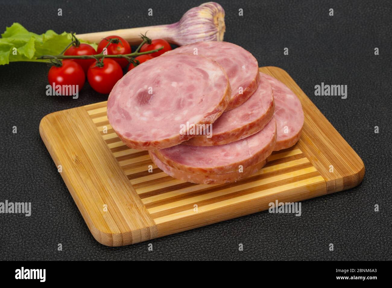 Natural ham made from pork meat Stock Photo - Alamy