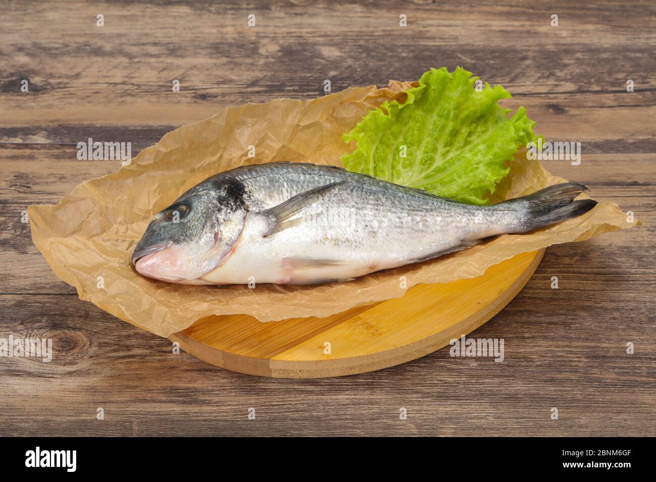Raw Dorada fish ready for cooking Stock Photo - Alamy