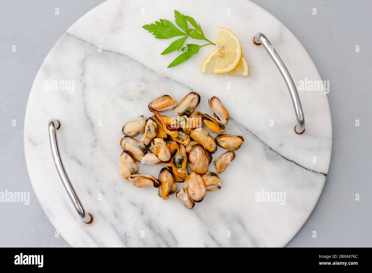 Mussels without shell isolated hi-res stock photography and images - Alamy
