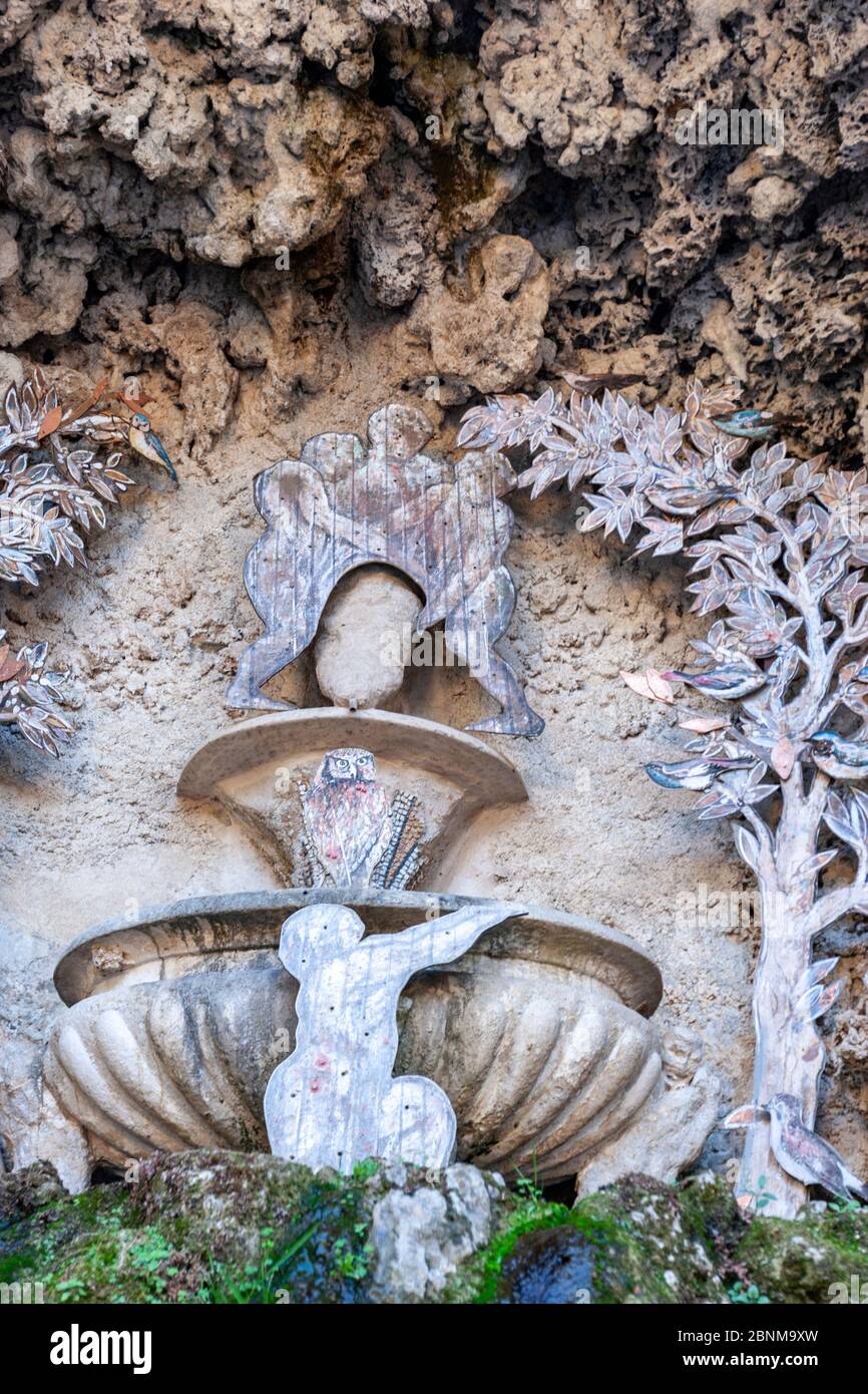 Villa d'Este, Italian Renaissance garden, Tivoli, Italy Stock Photo - Alamy