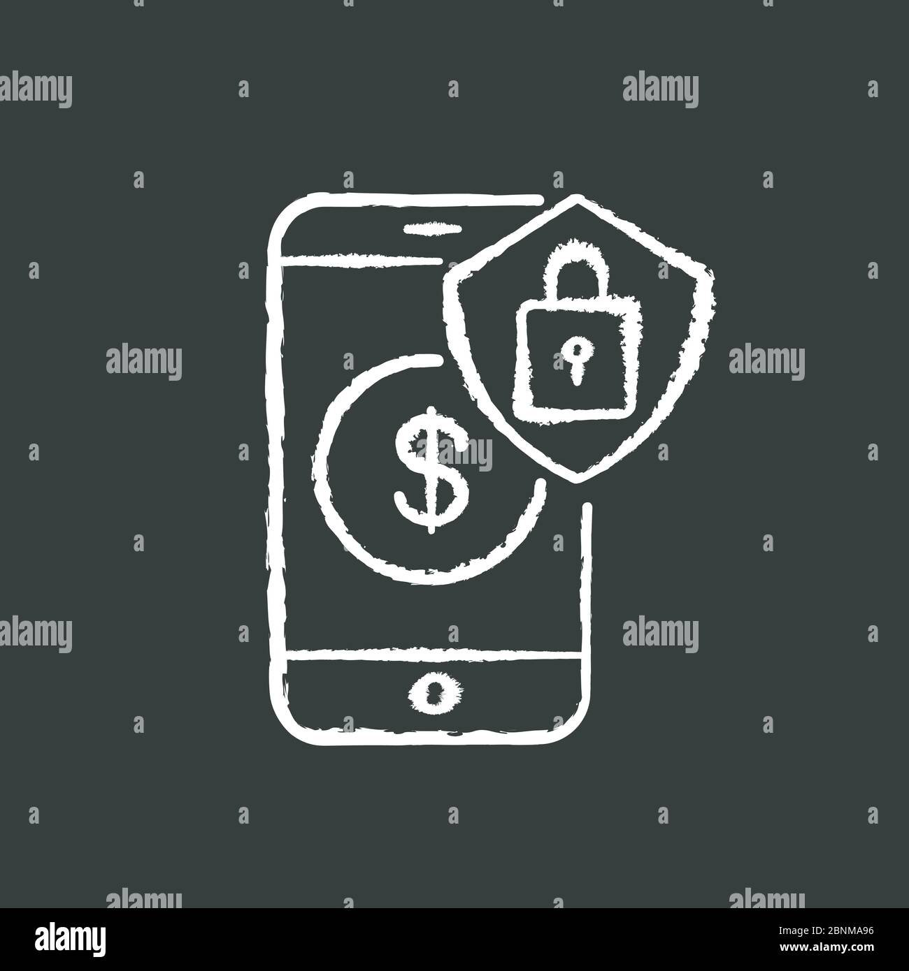 Cryptocurrency concept smartphone black Stock Vector Images - Alamy