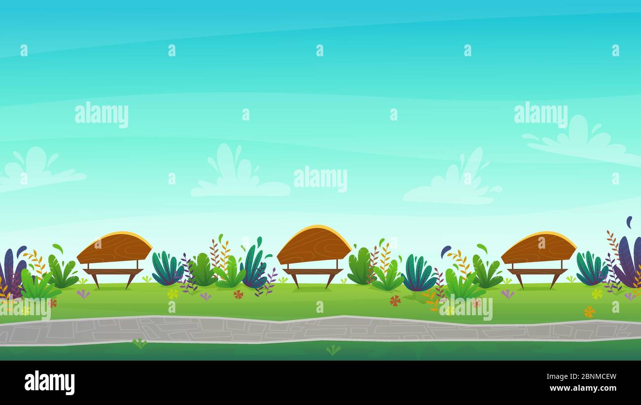 Nature walking path trees Stock Vector Images - Alamy