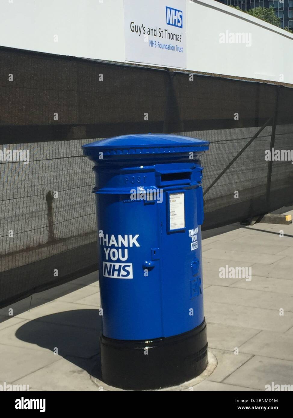 Nhs blue postbox hi-res stock photography and images - Alamy