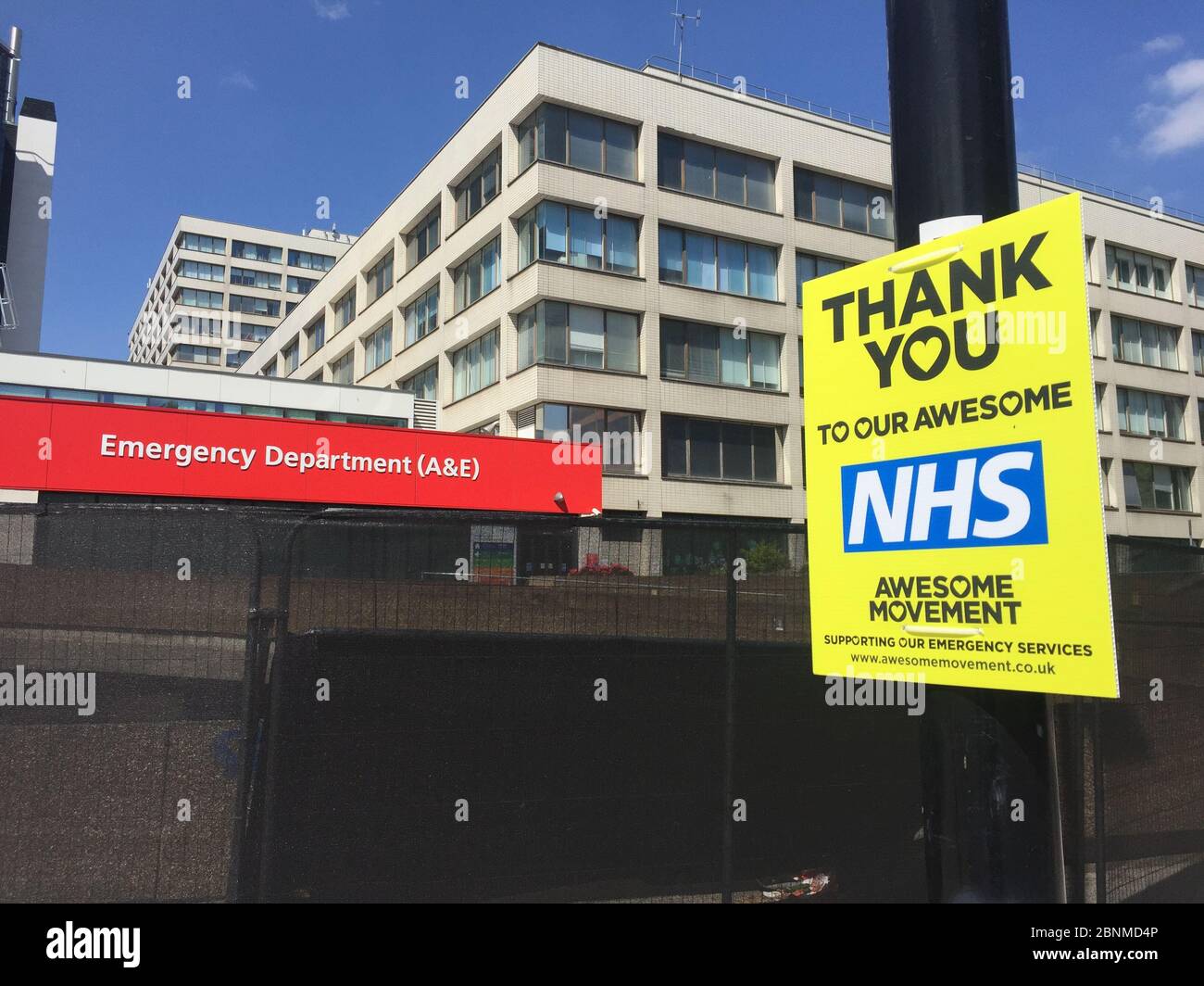 NHS, London, UK -9/05/2020: NHS Guys & St. Thomas Hospital during ...