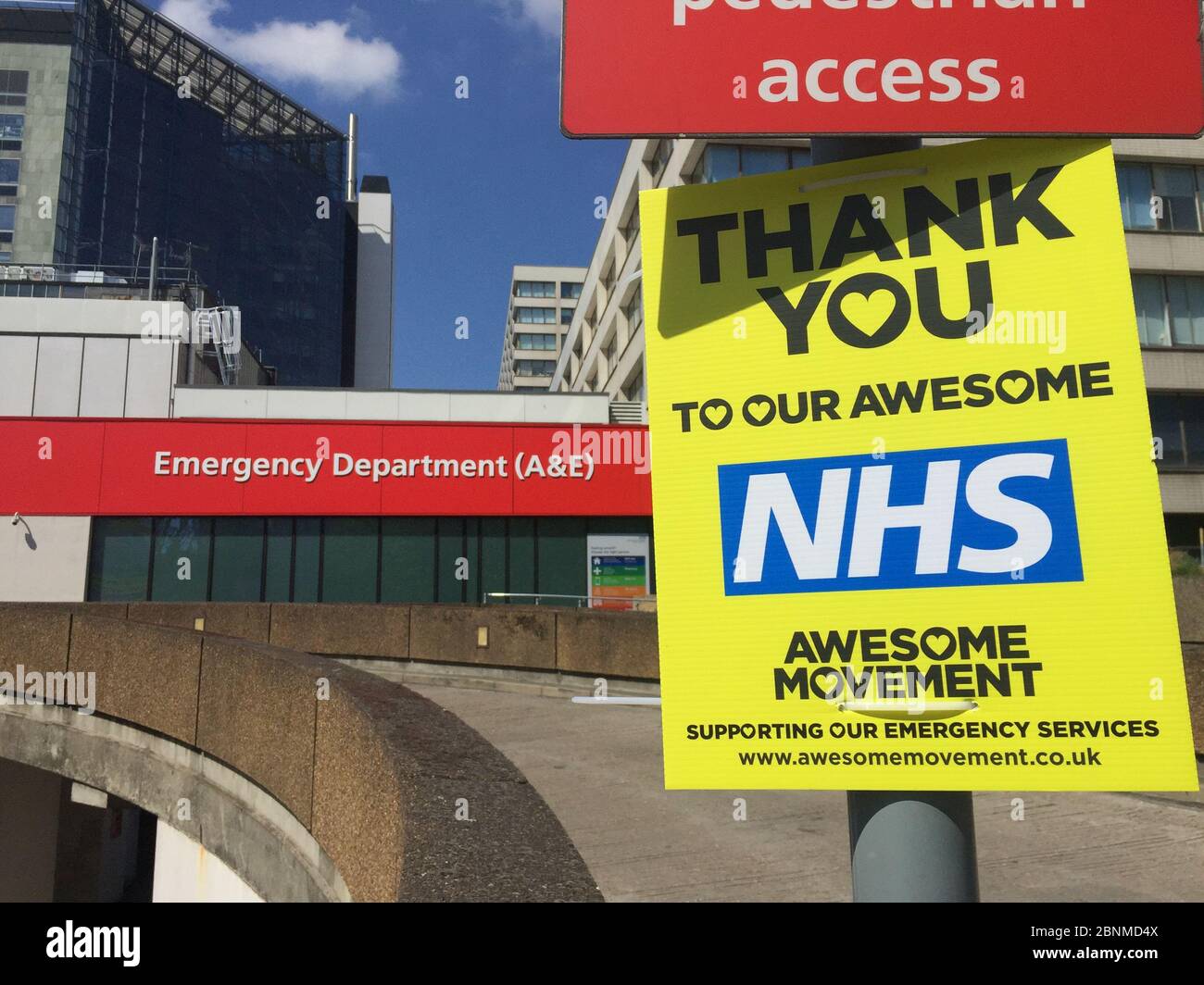 NHS, London, UK -9/05/2020: NHS Guys & St. Thomas Hospital during ...