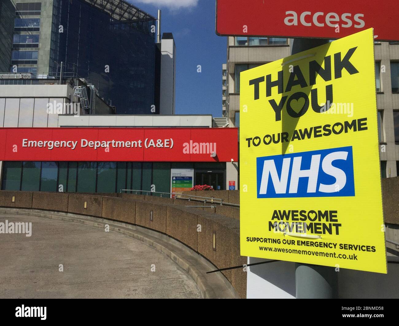 NHS, London, UK -9/05/2020: NHS Guys & St. Thomas Hospital during ...