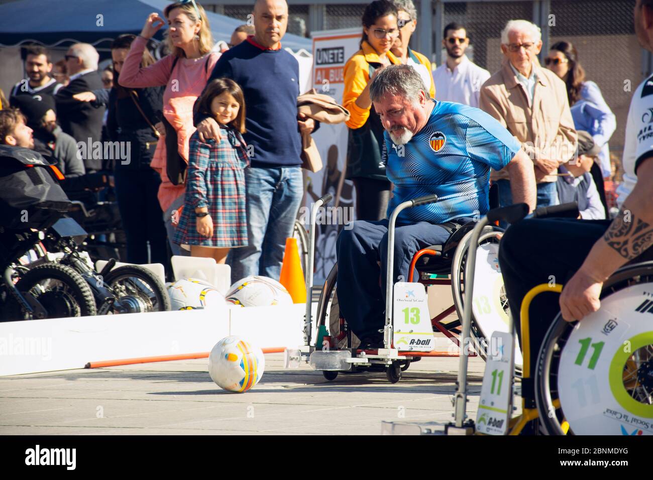 Wheelchair playing football hi-res stock photography and images - Alamy