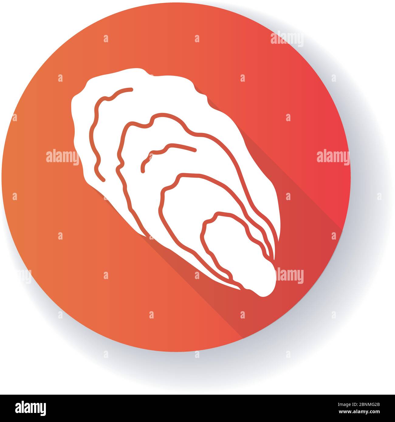 Common oyster shell Stock Vector Images - Alamy