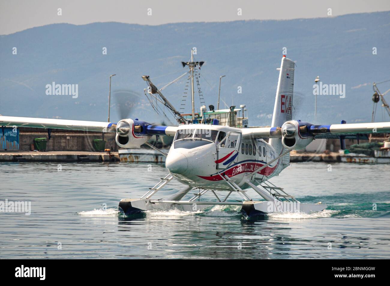 Seaplane in the Harbor of Rijeka, Croatia Stock Photo - Alamy